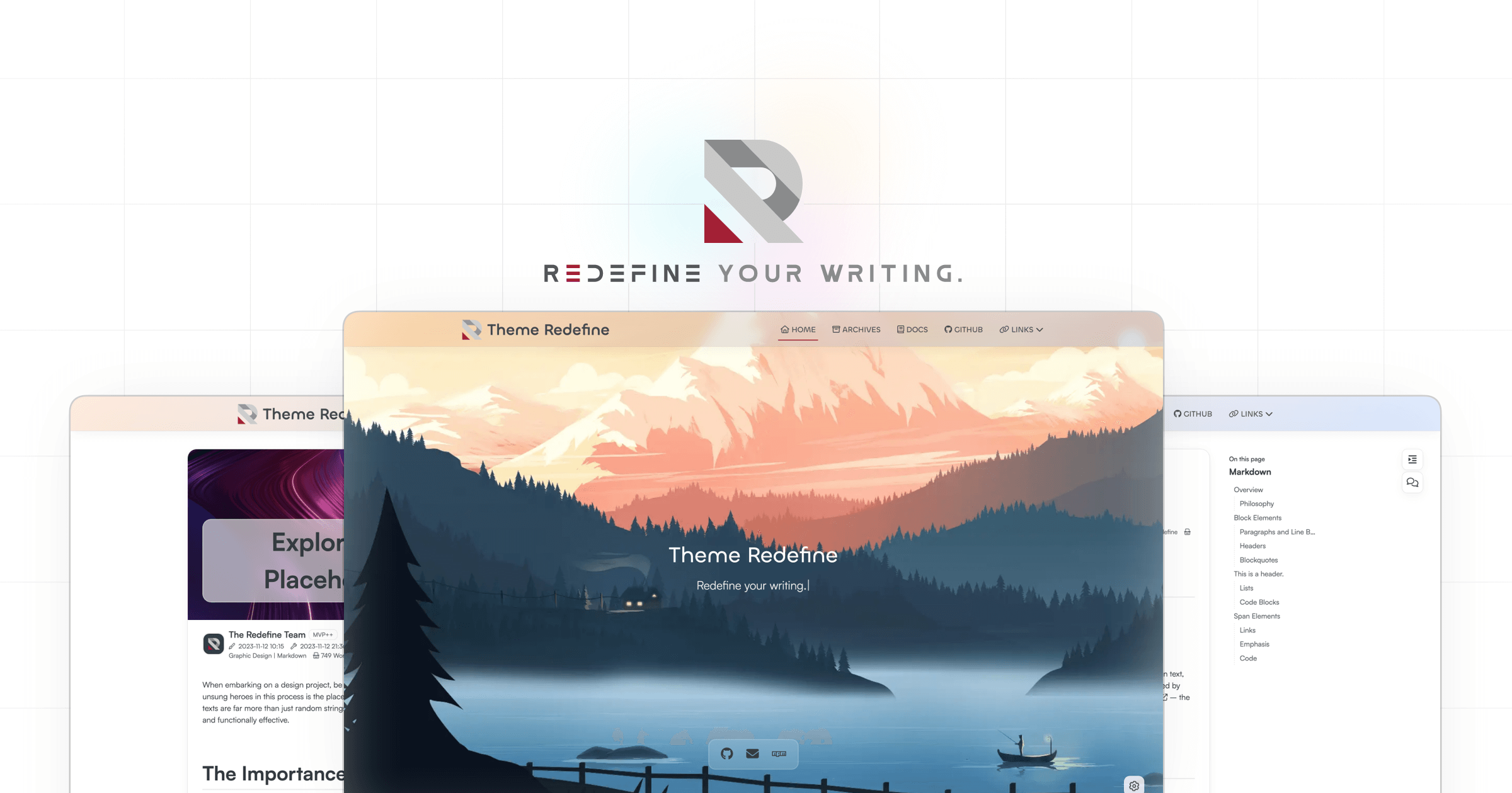 首页文章 home | Hexo Theme Redefine Docs